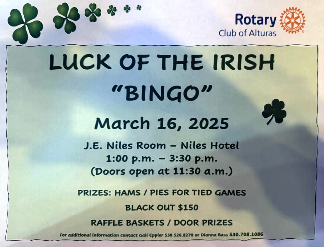 Luck of the Irish Bingo - SierraDailyNews.com